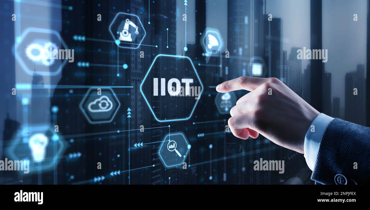 IIOT industrial internet of things concept. Technology and Business ...