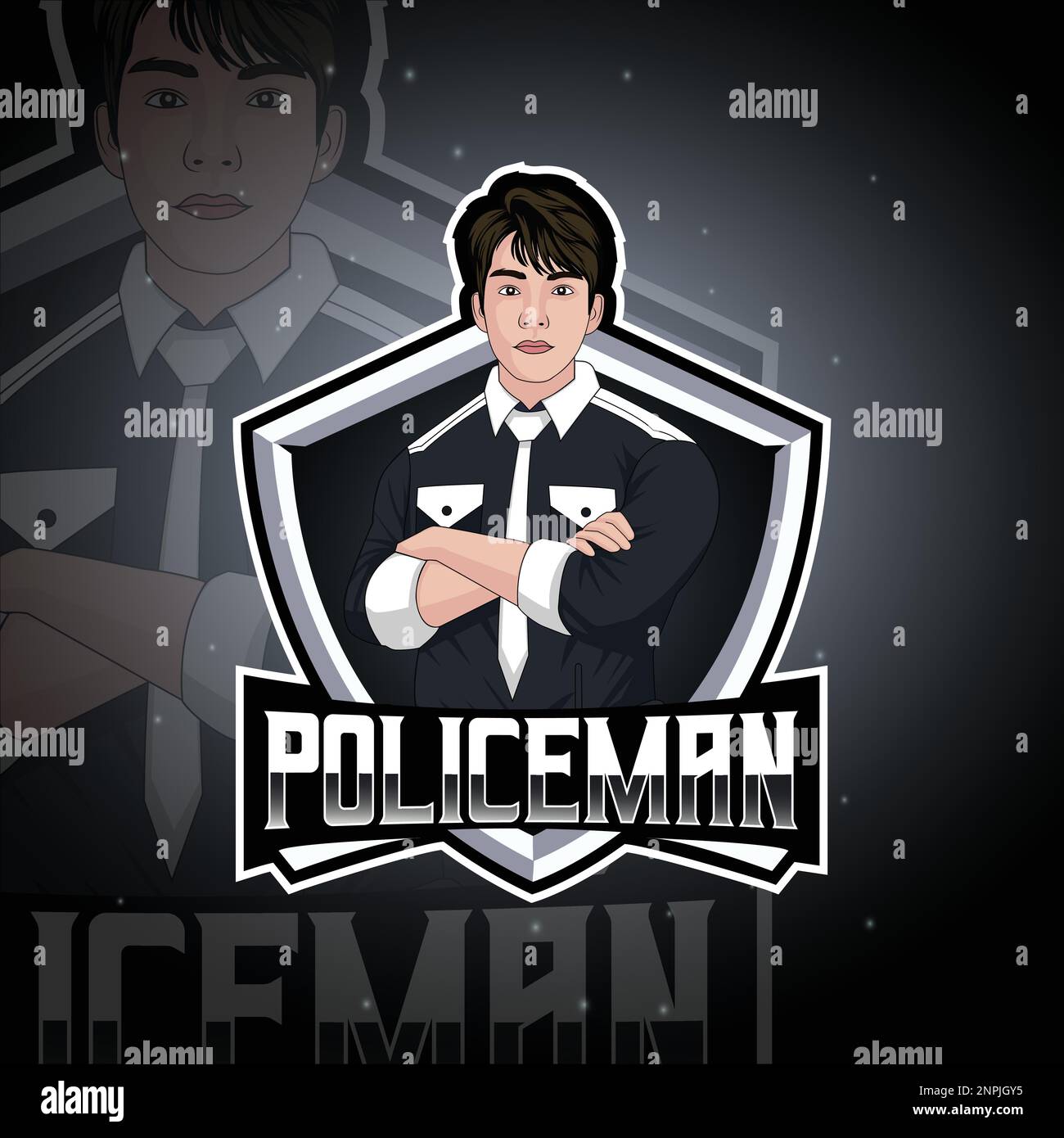 Mad logo design Stock Vector Images - Alamy