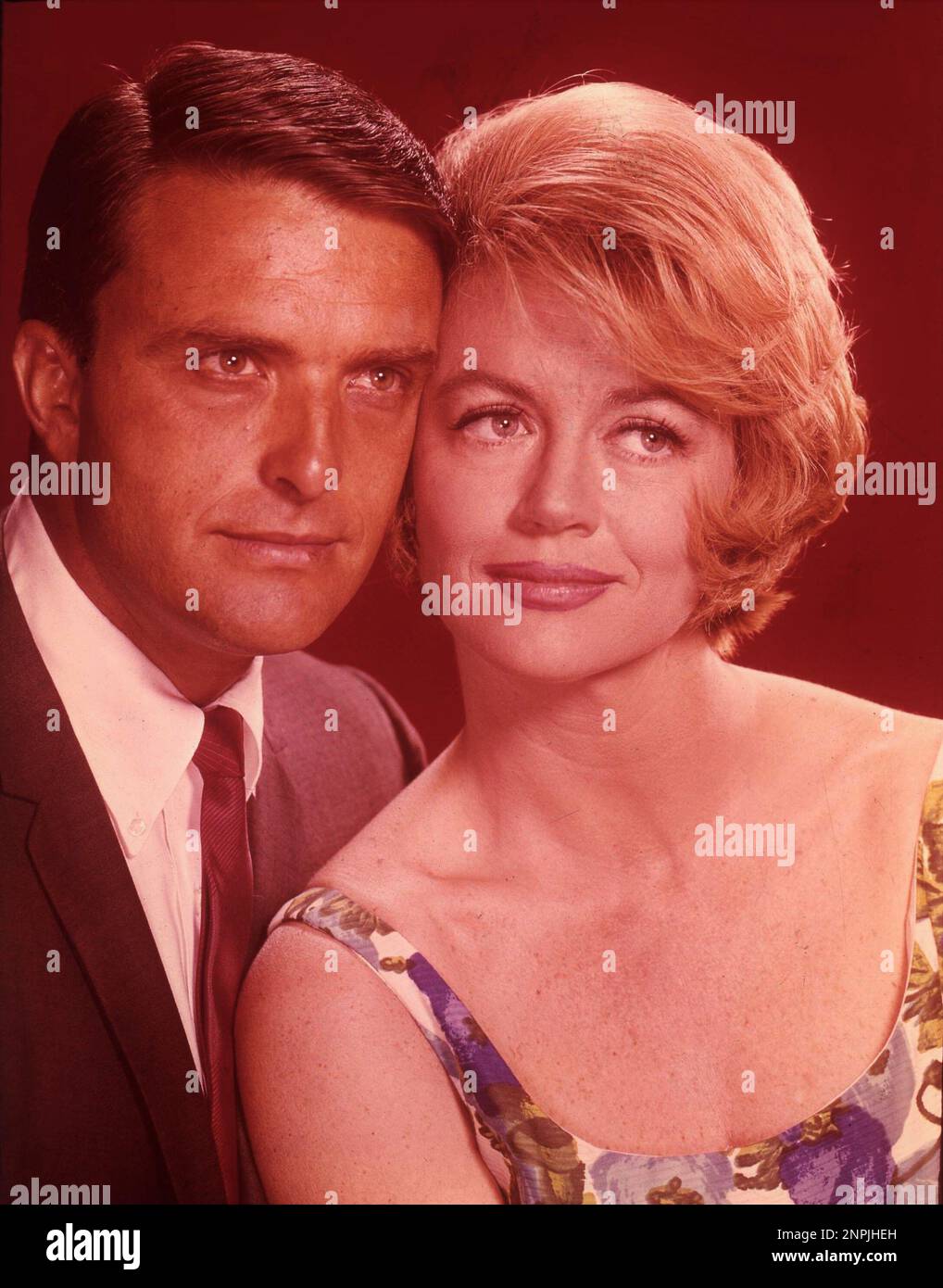 ED NELSON and DOROTHY MALONE 1964 Portrait in US TV Series PEYTON PLACE ...