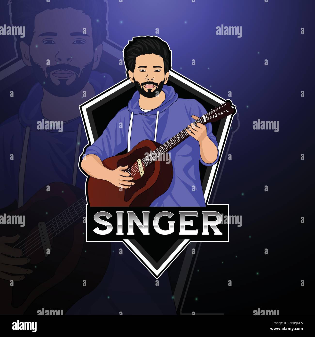 Singer logo Stock Vector Images - Alamy