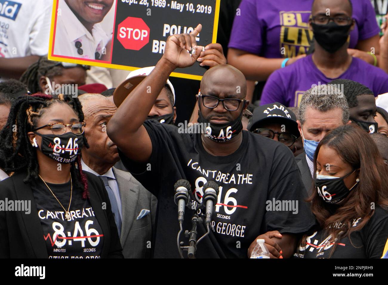 Philonise Floyd, brother of George Floyd, speaks at the March on ...