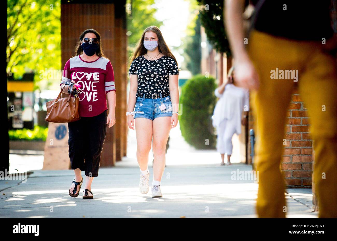 Rebecca Layton and her daughter Delaney Layton, both of Vancouver ...