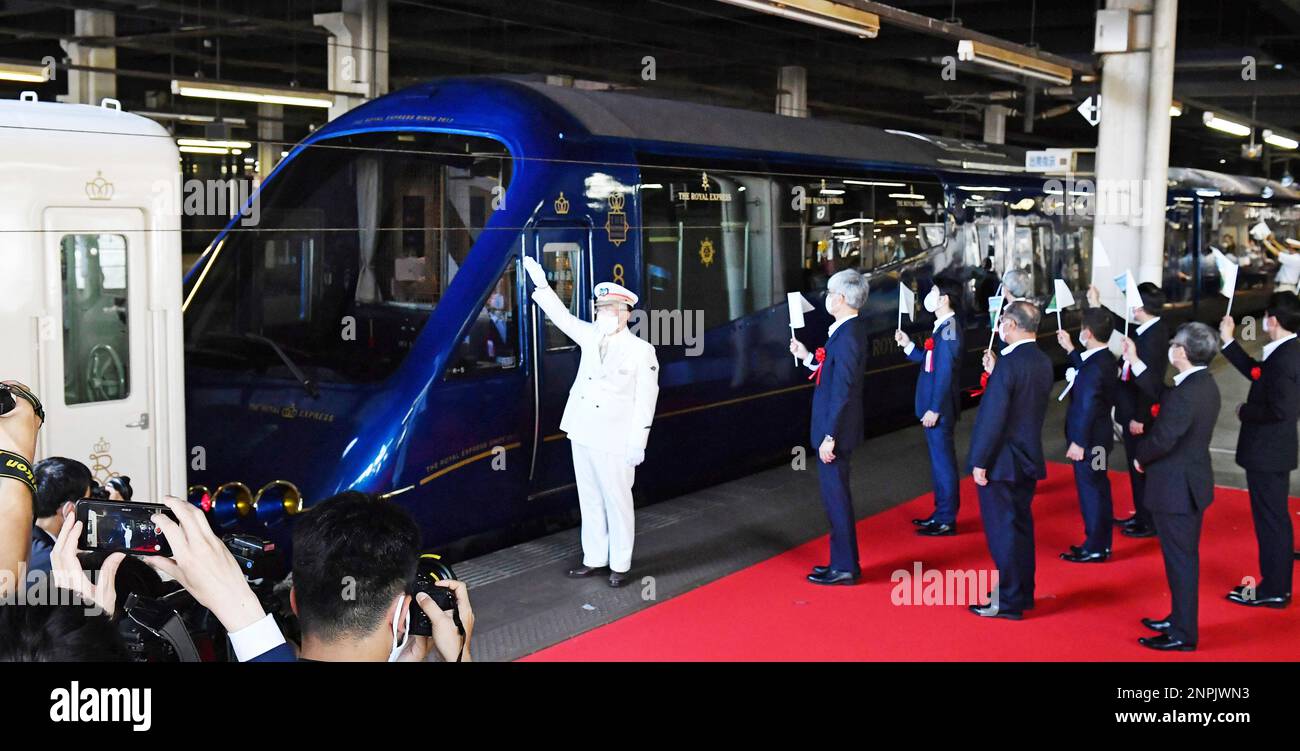 The Royal Express appears at JR Sapporo Station in Sapporo City ...