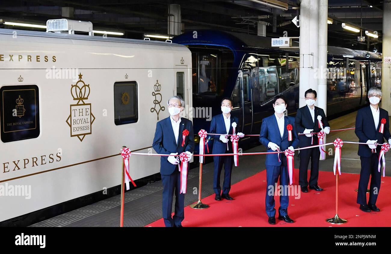 The Royal Express appears at JR Sapporo Station in Sapporo City ...