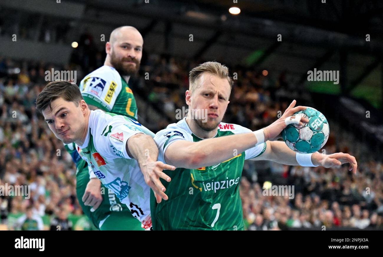 Leipzig, Germany. 26th Feb, 2023. Handball: Bundesliga, SC DHfK Leipzig ...