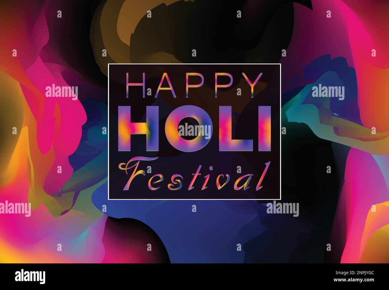 Happy holi abstract festival colorful background Stock Vector Image ...