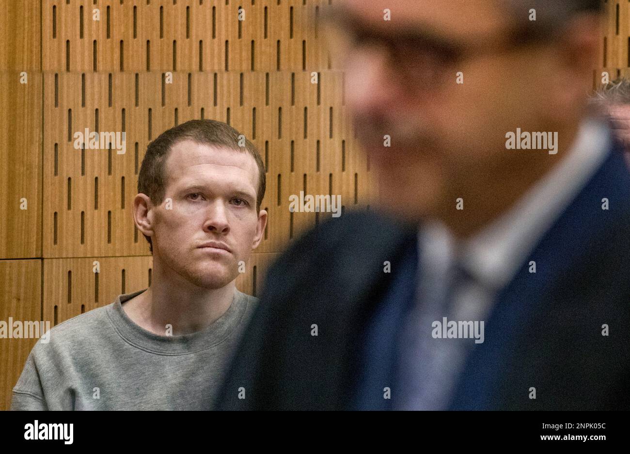 Australian Brenton Harrison Tarrant, 29, listens as Crown prosecutor ...