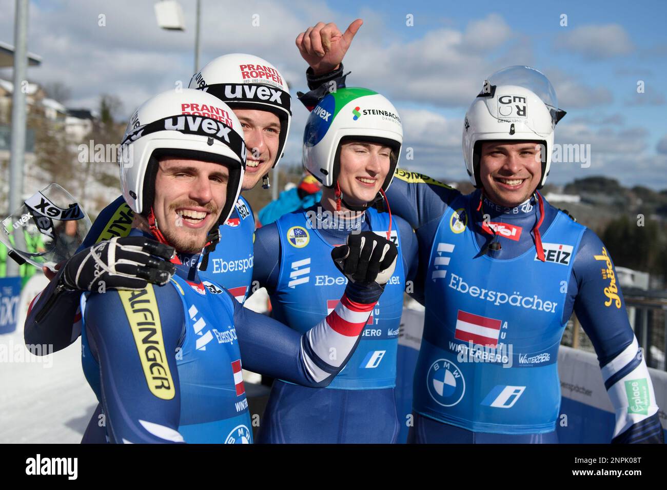The Austrian team with from left, Juri Thomas Gatt, Riccardo Martin ...