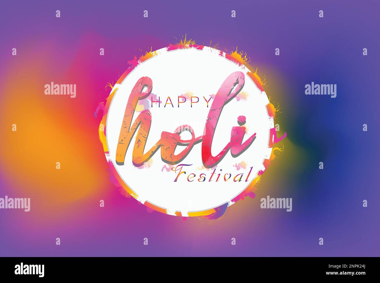 Happy holi abstract festival colorful background Stock Vector Image ...