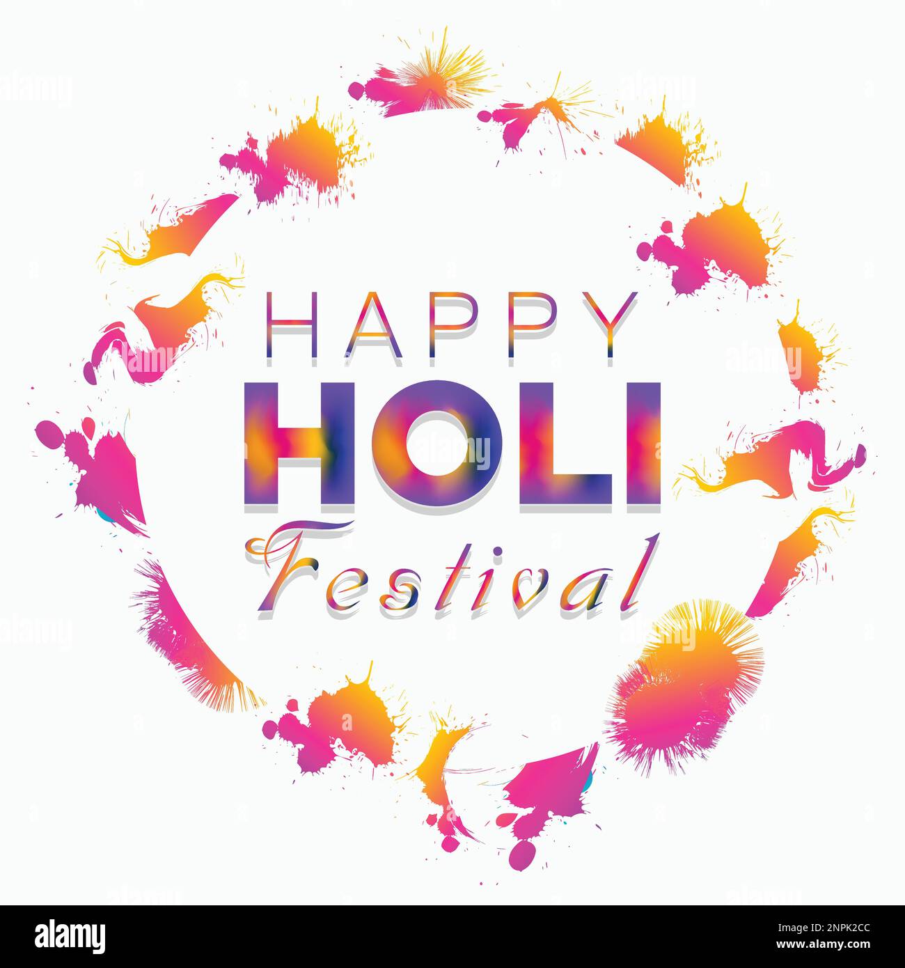 Happy holi abstract festival colorful background Stock Vector Image ...