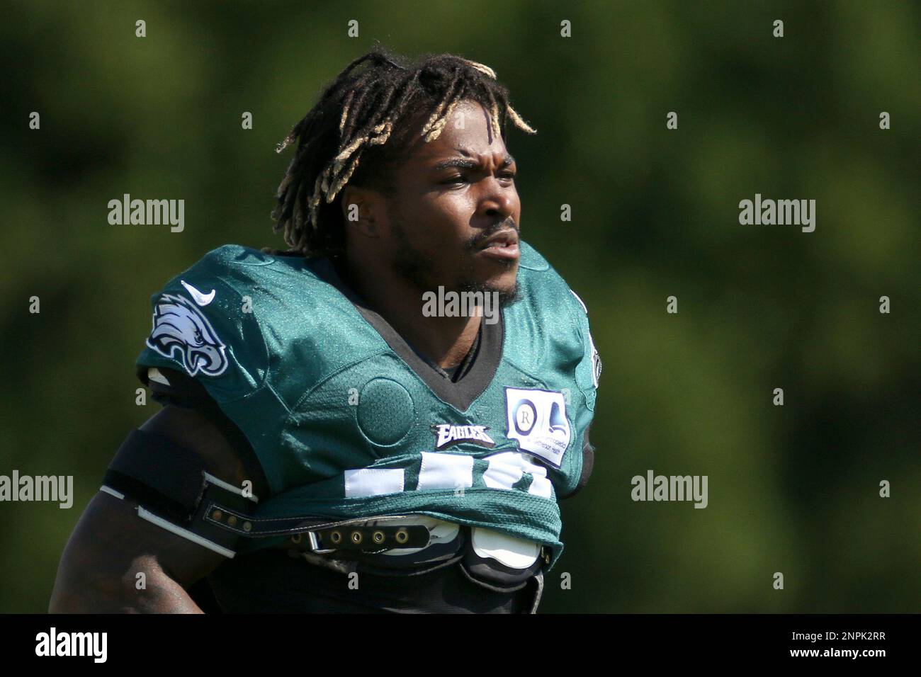 Philadelphia Eagles running back Corey Clement (30) jogs across the ...