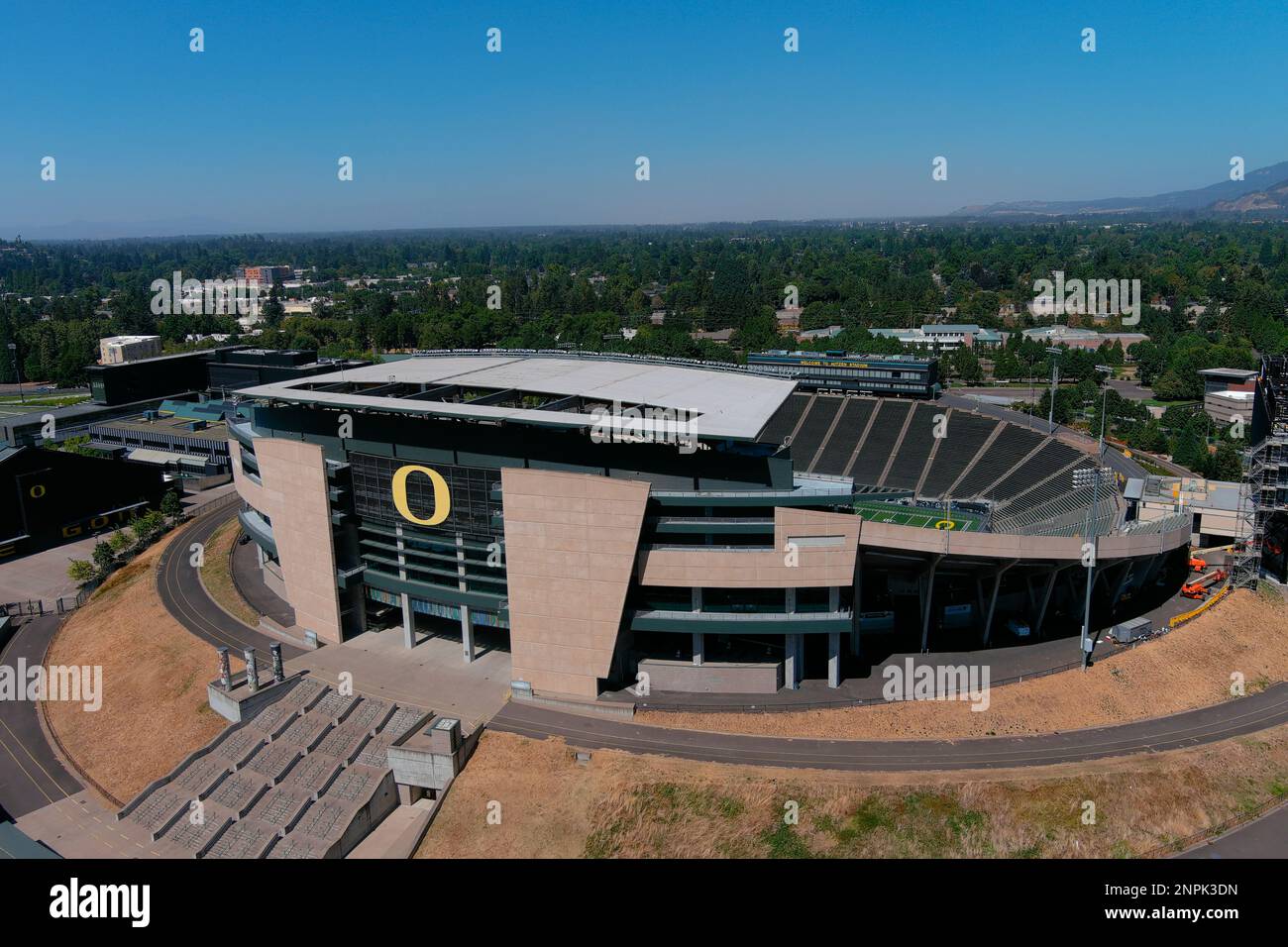 A general view of Autzen Stadium on the campus of the University of ...