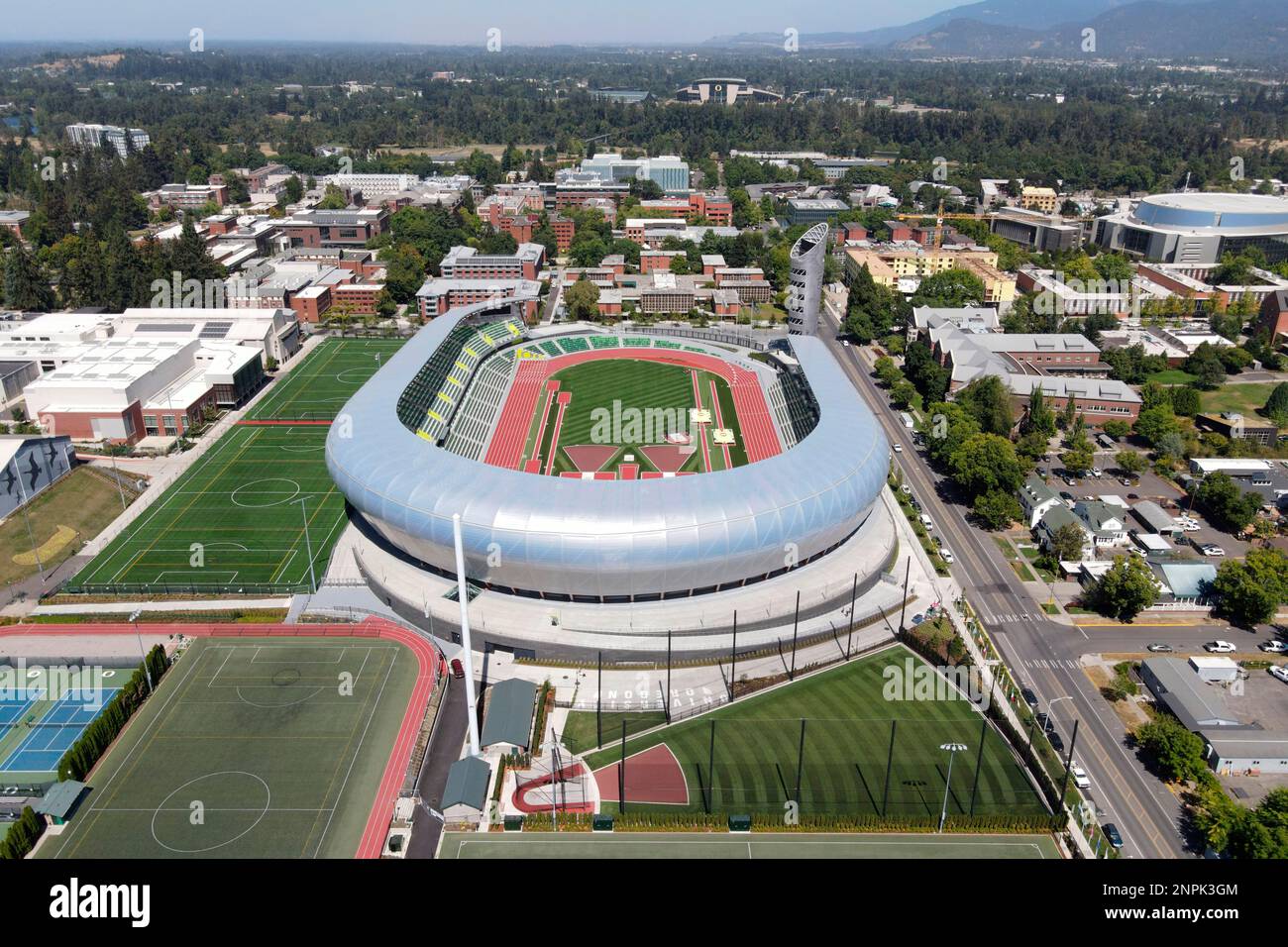 A general view of Hayward Field on the campus of the University of ...