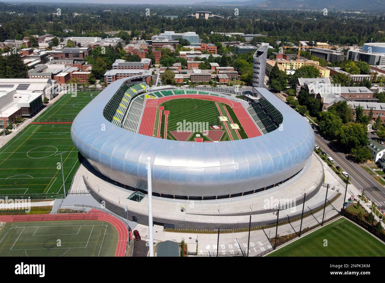 A general view of Hayward Field on the campus of the University of ...