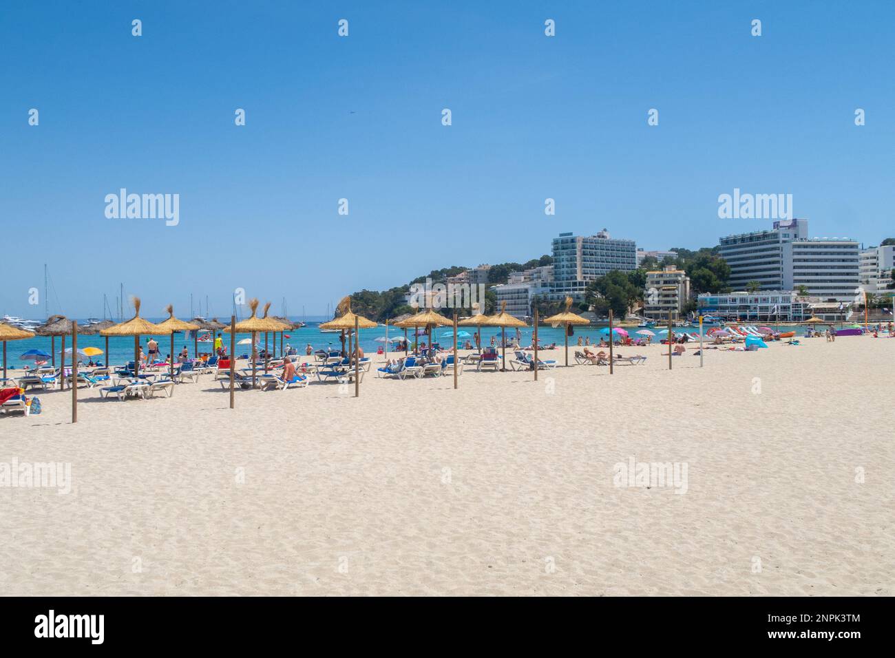 MAJORCA, SPAIN - 21ST MAY 22: Beaches in Majorca near Magaluf during ...
