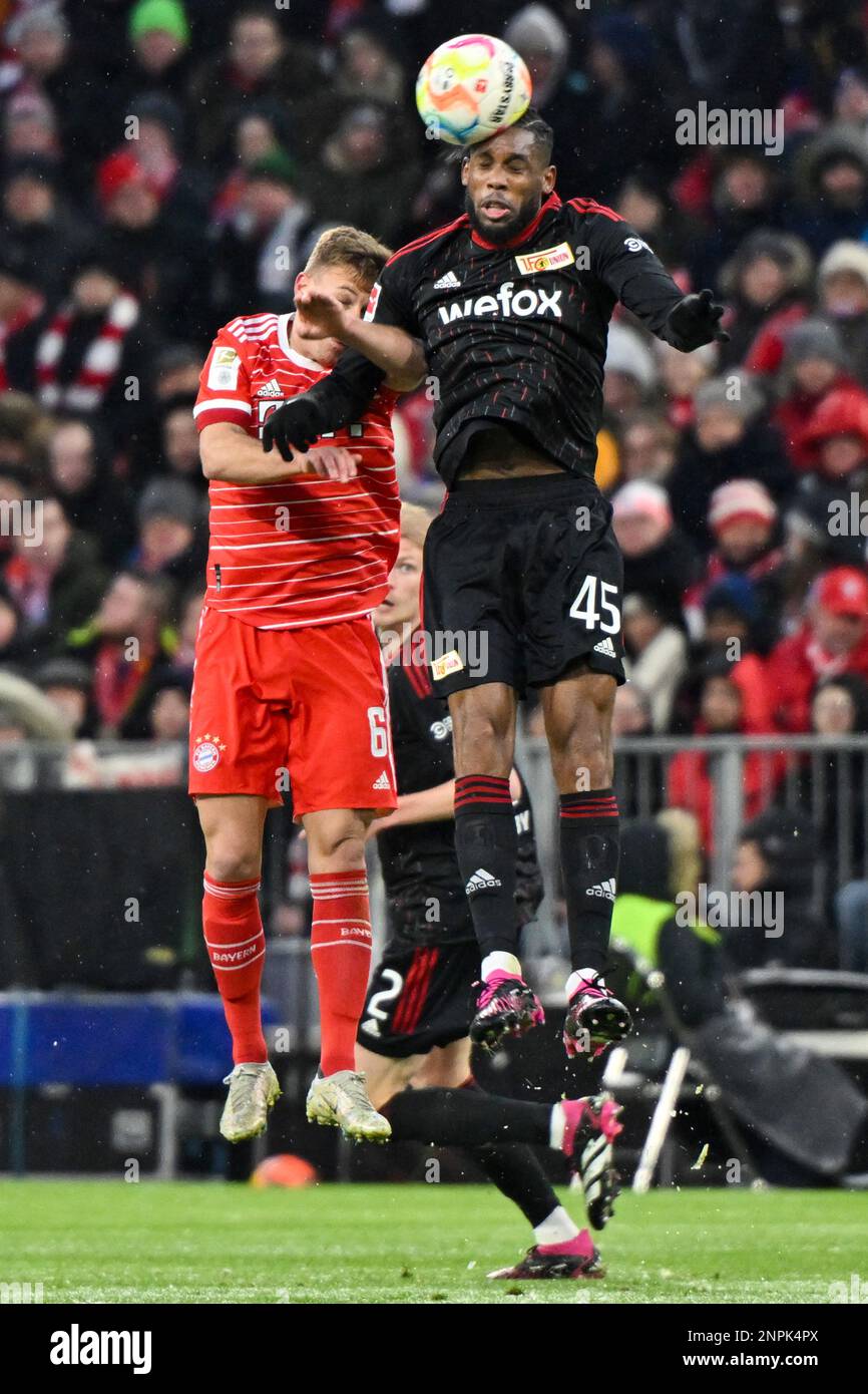 Munich, Germany. 26th Feb, 2023. Soccer: Bundesliga, Bayern Munich - 1. FC Union Berlin ...