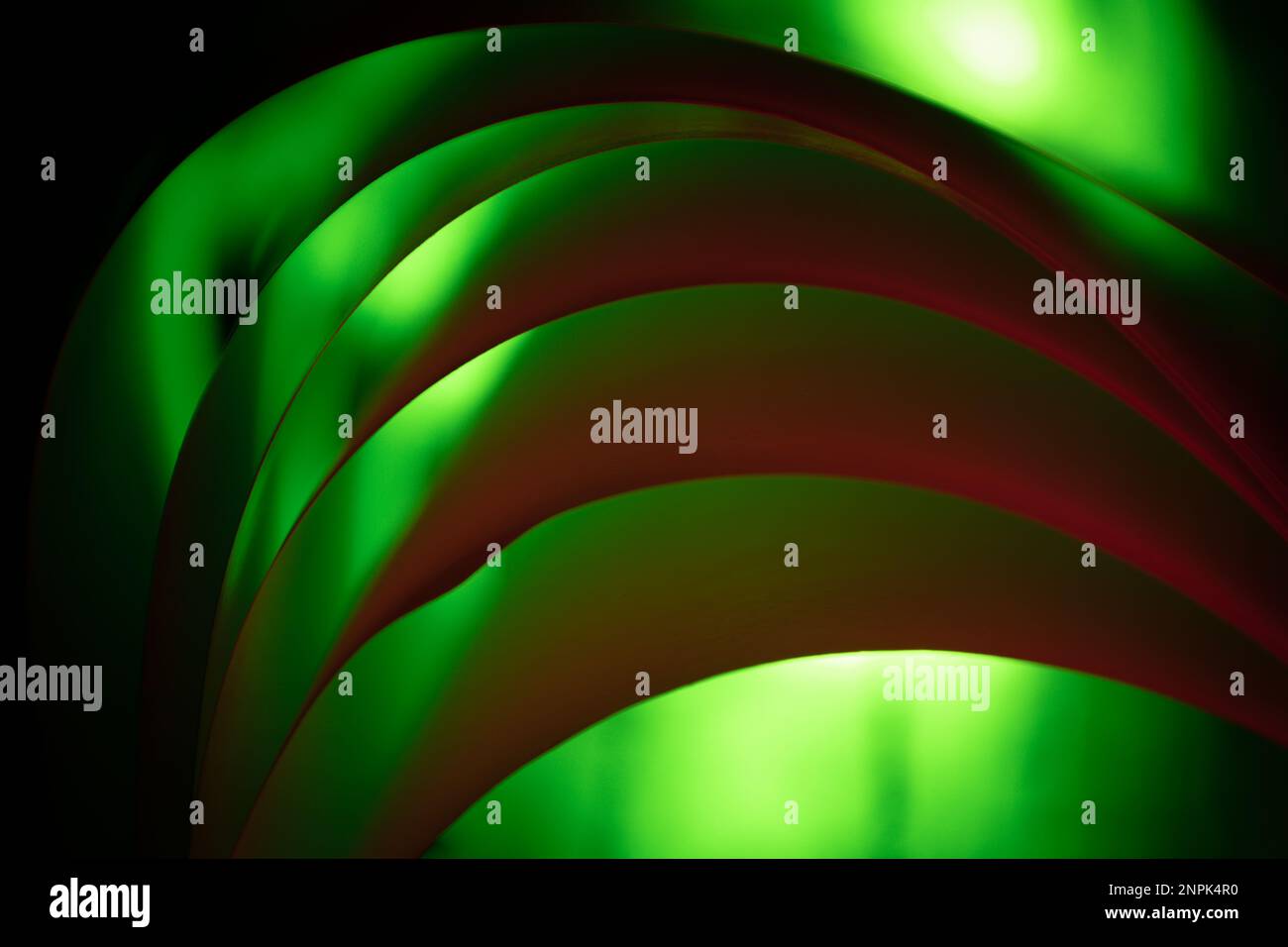 Abstract curved shapes in soft colors. Converging lines. Abstract ...