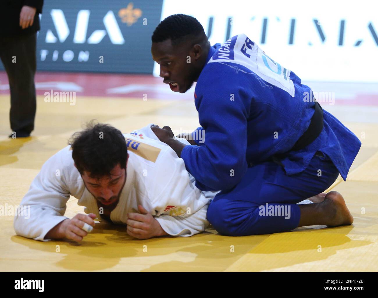 NGAYAP HAMBOU MAXIME-GAEL of FRANCE and BEKAURI LASHA of GEORGIA during ...