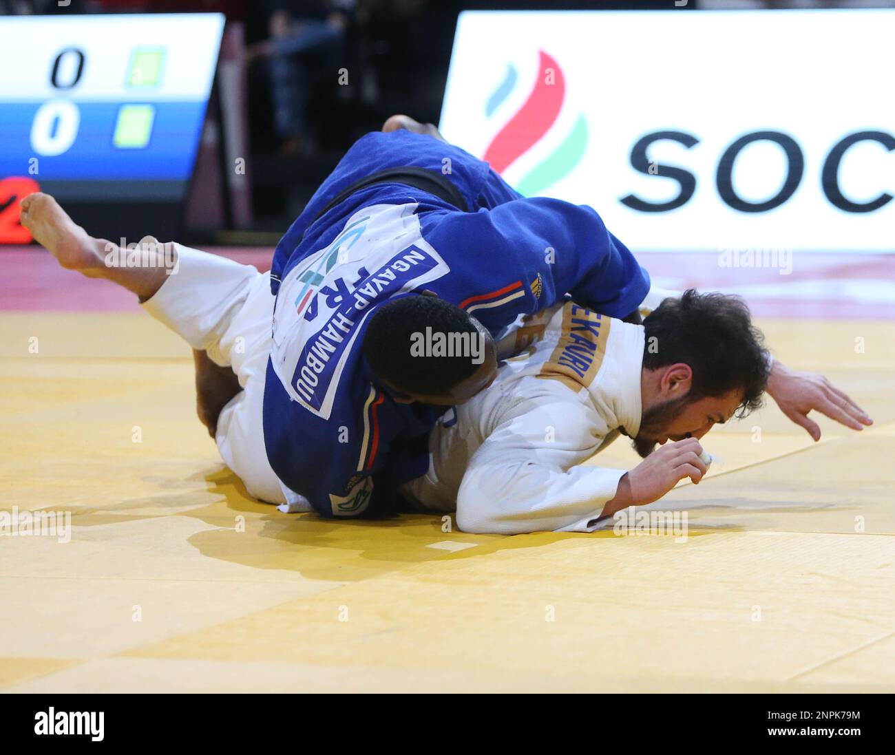 NGAYAP HAMBOU MAXIME-GAEL of FRANCE and BEKAURI LASHA of GEORGIA during ...