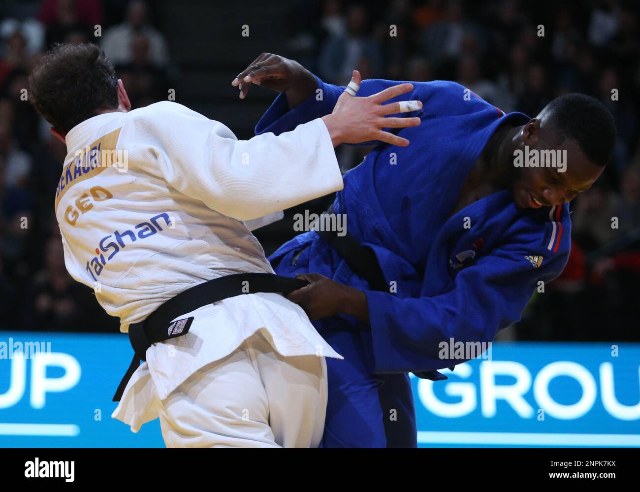 NGAYAP HAMBOU MAXIME-GAEL of FRANCE and BEKAURI LASHA of GEORGIA during ...