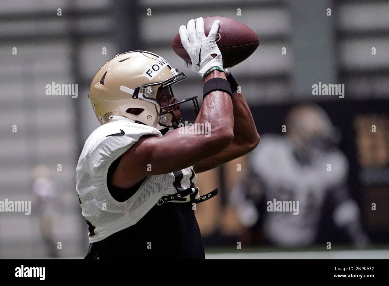 New Orleans Saints wide receiver Bennie Fowler goes through drills ...
