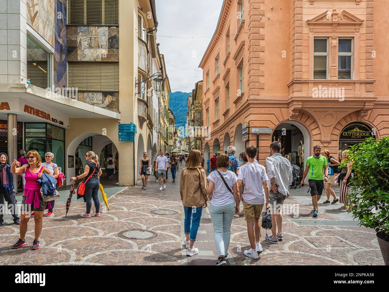Historic center of Merano city - Bolzano province, South Tyrol ...