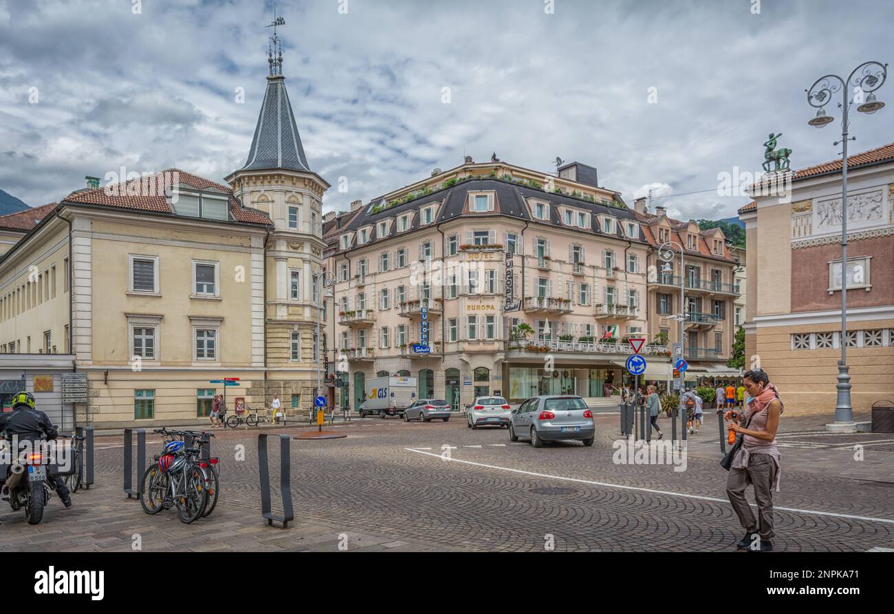 Historic center of Merano city - Bolzano province, South Tyrol ...