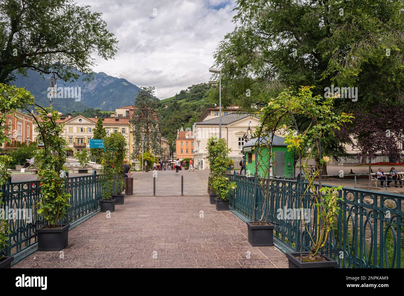 Historic center of Merano city - Bolzano province, South Tyrol ...