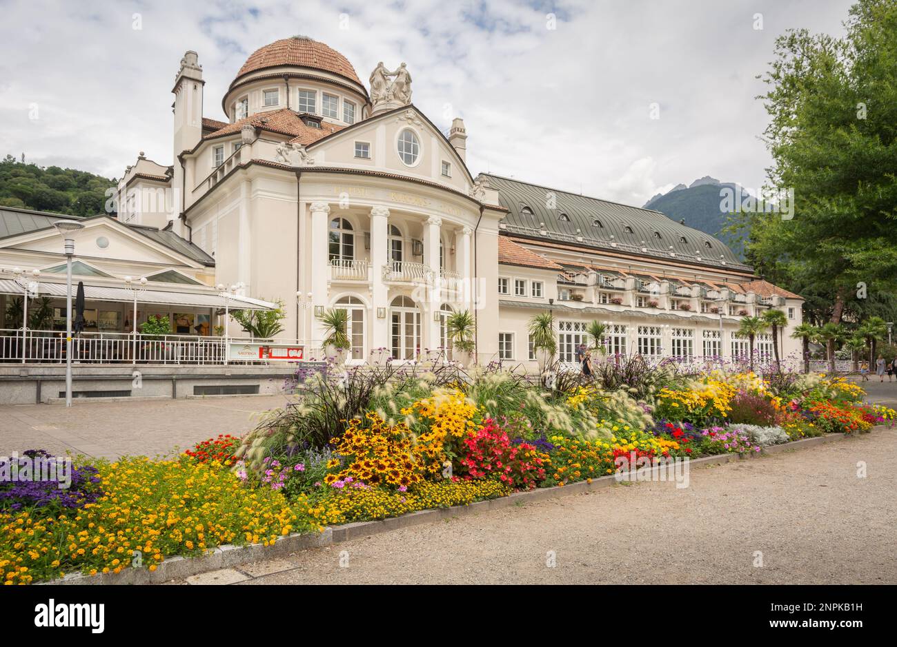 the Kurhaus and Theatre of Meran in the historic center of Merano in ...
