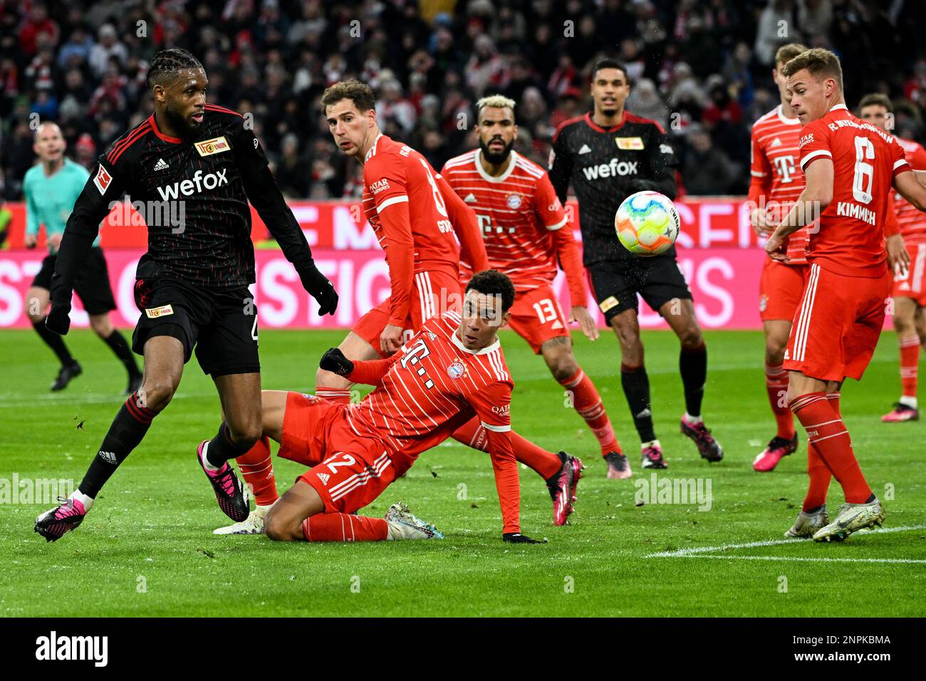 Munich, Germany. 26th Feb, 2023. Soccer: Bundesliga, Bayern Munich - 1. FC Union Berlin ...