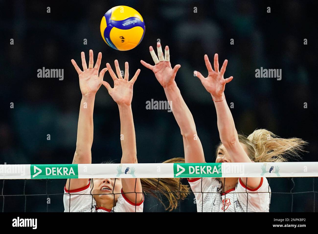 Mannheim, Germany. 26th Feb, 2023. Volleyball, Women: DVV Cup, SSC ...