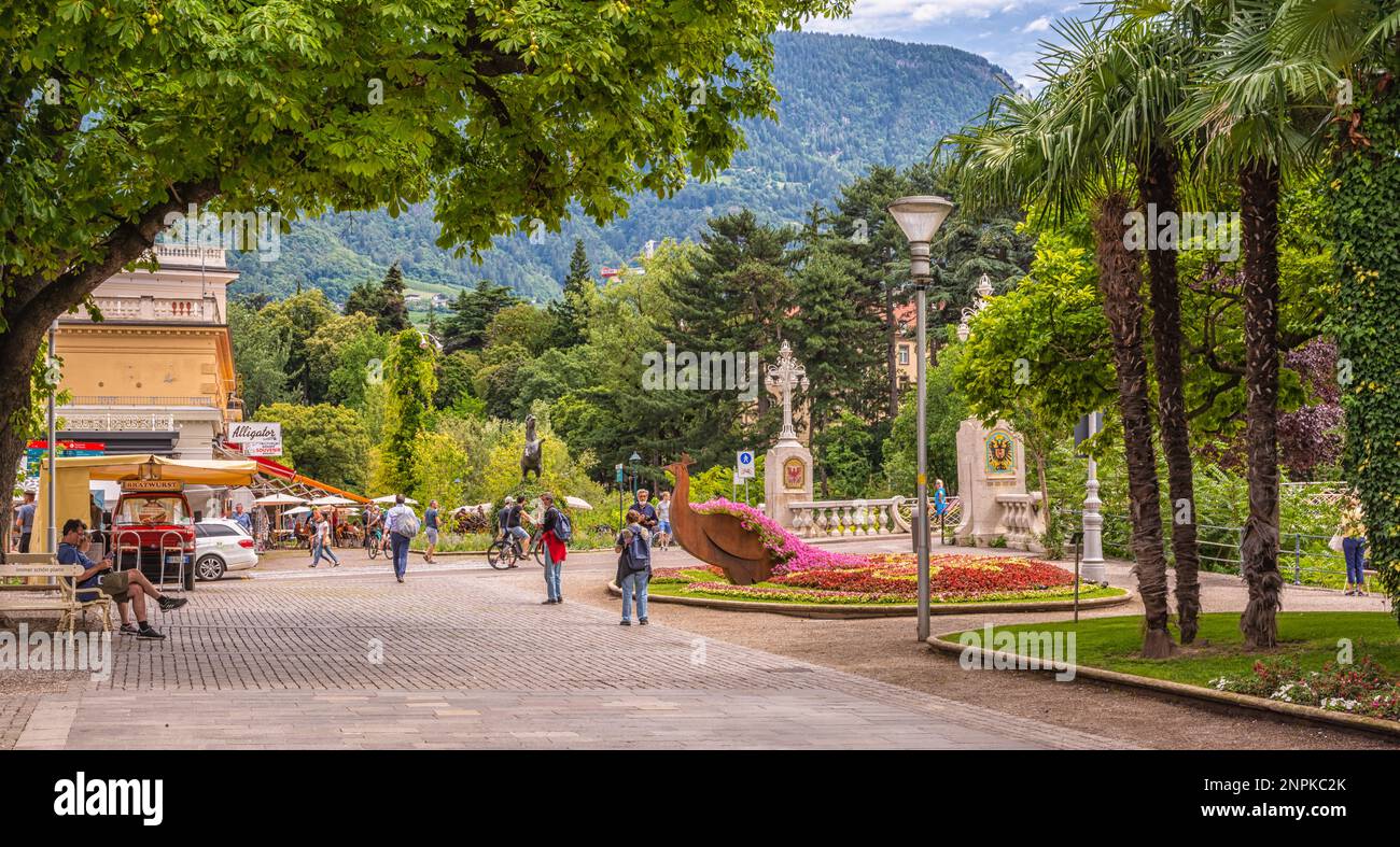 Urban garden of merano town hi-res stock photography and images - Alamy