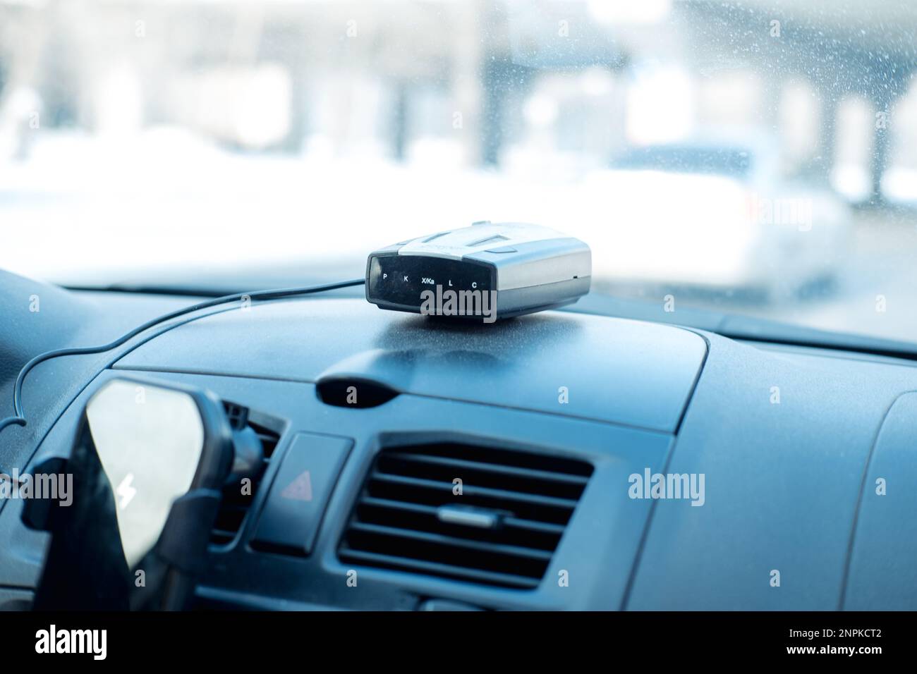 antiradar in the car, close-up Stock Photo - Alamy