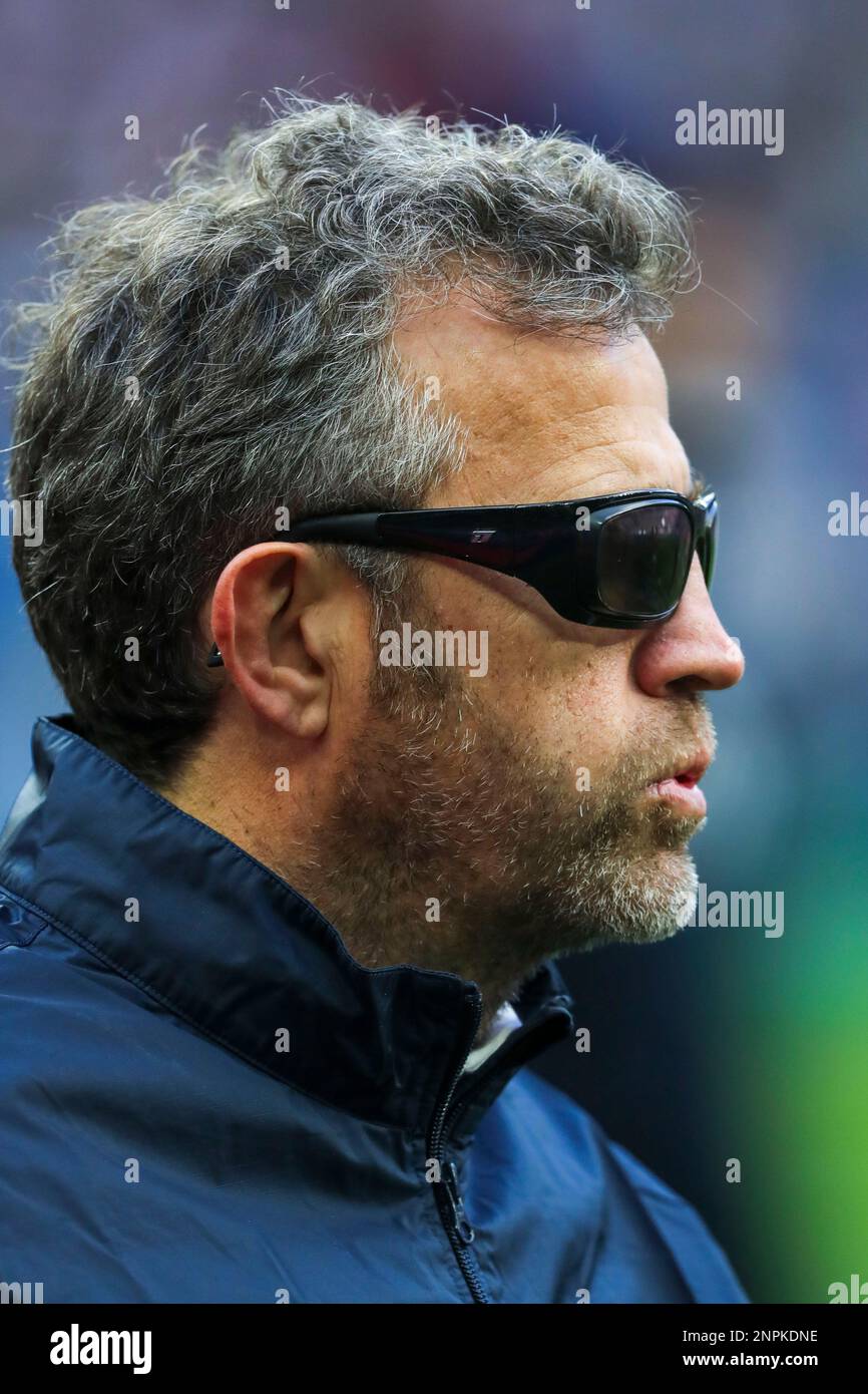 Paris, France, 26th February, 2023. France head coach Fabien Galthié ...