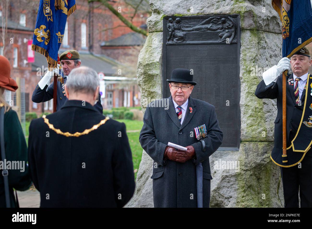 Honorary colonel of the duke of lancasters re hi-res stock photography ...