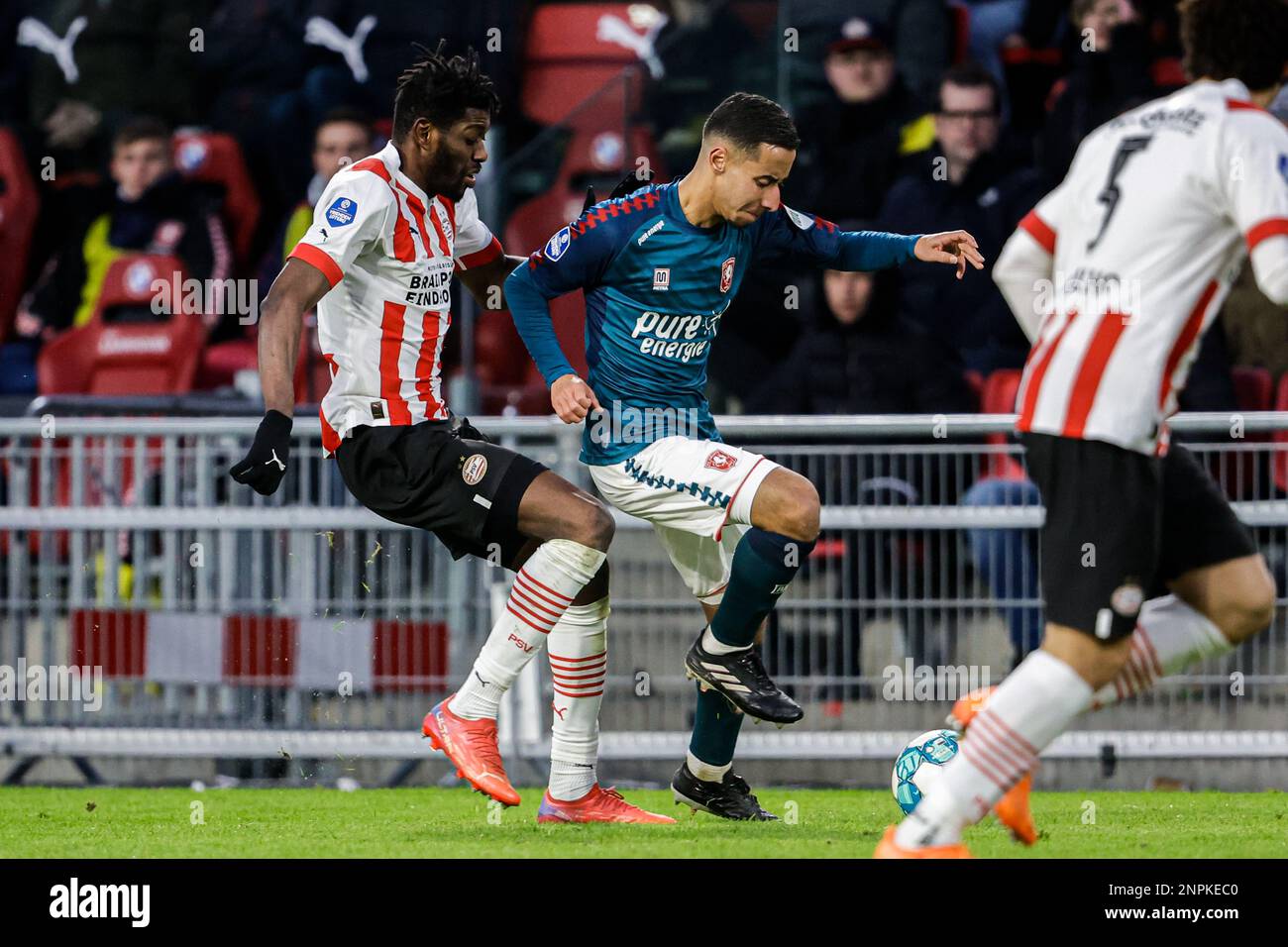 EINDHOVEN, NETHERLANDS - FEBRUARY 26: Ibrahim Sangare of PSV, Anass ...