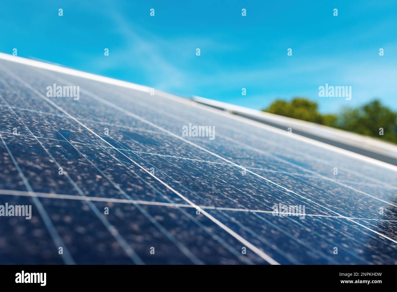 Closeup detail of solar panel industrial equipment installation ...