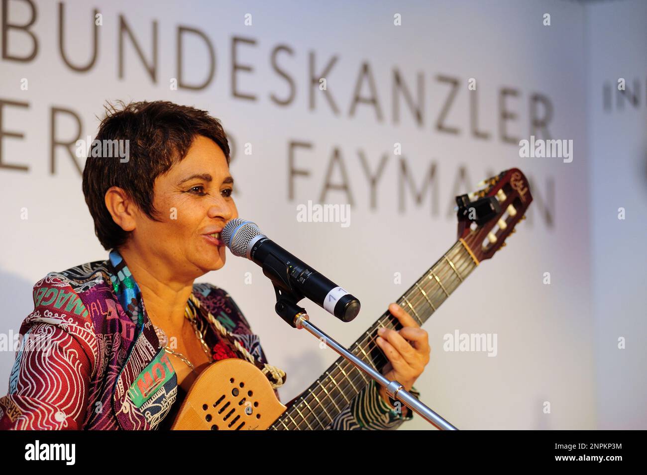 Vienna, Austria. September 22, 2013. Celia Mara is a Brazilian singer ...