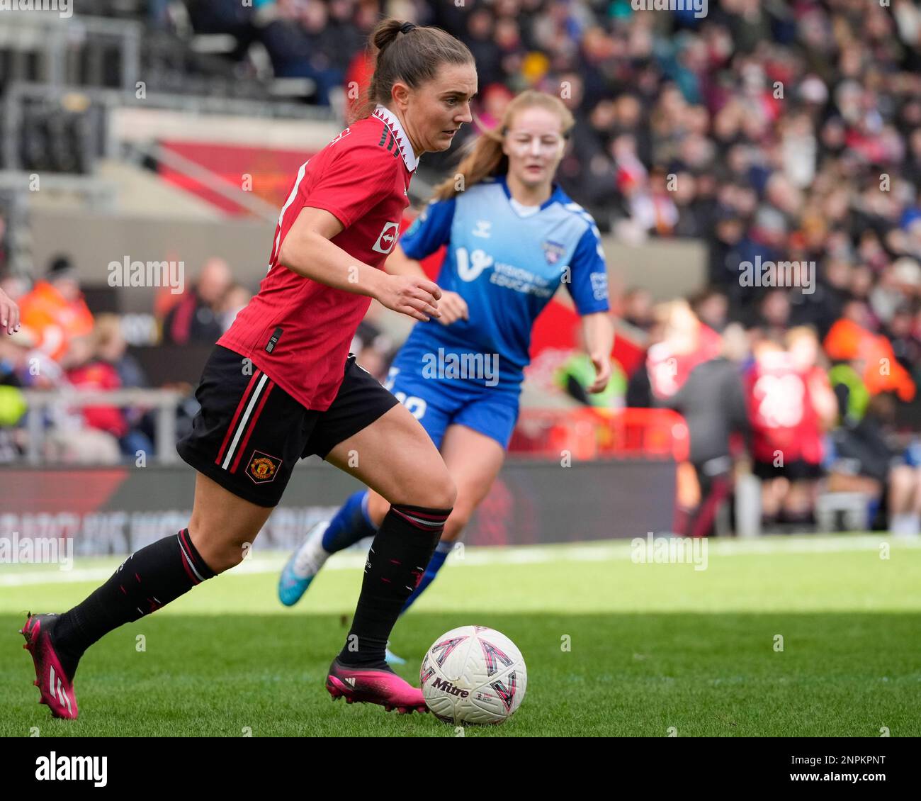 Vilde Boe Risa #8 of Manchester United during the Vitality Women's FA ...