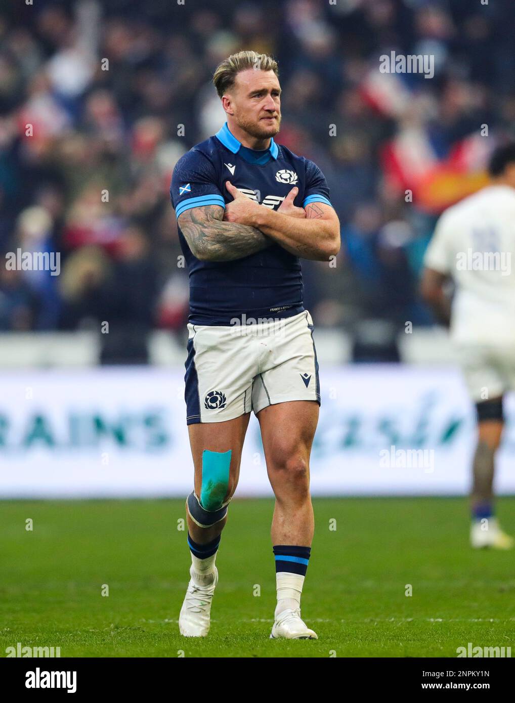 Paris, France, 26th February, 2023. Scotland’s Stuart Hogg after the ...