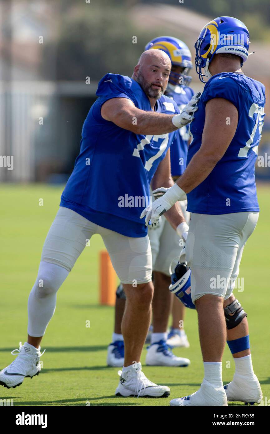 THOUSAND OAKS, CA - AUGUST 19: Los Angeles Rams offensive tackle Andrew ...