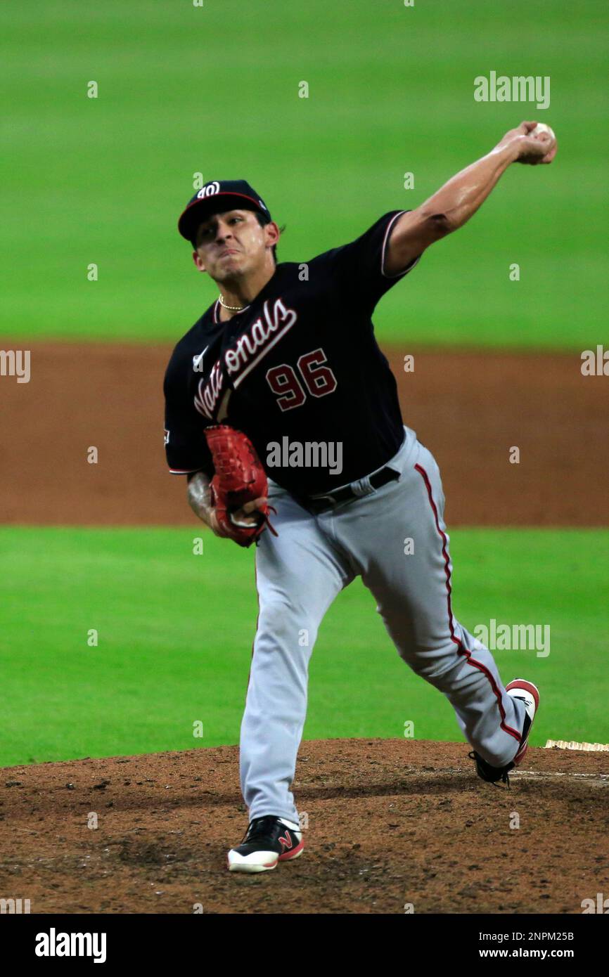ATLANTA, GA - AUGUST 18: Seth Romero (96) of the Washington Nationals ...