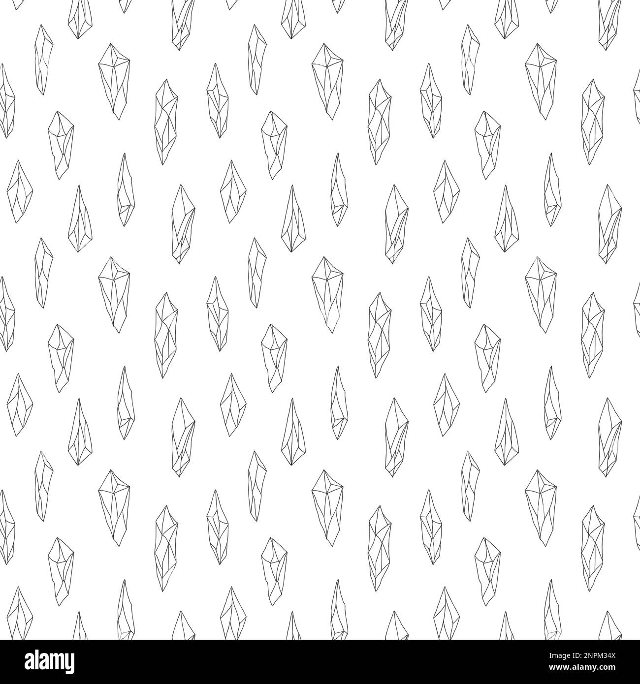 Crystal or natural mineral seamless pattern. vector illustration Stock ...