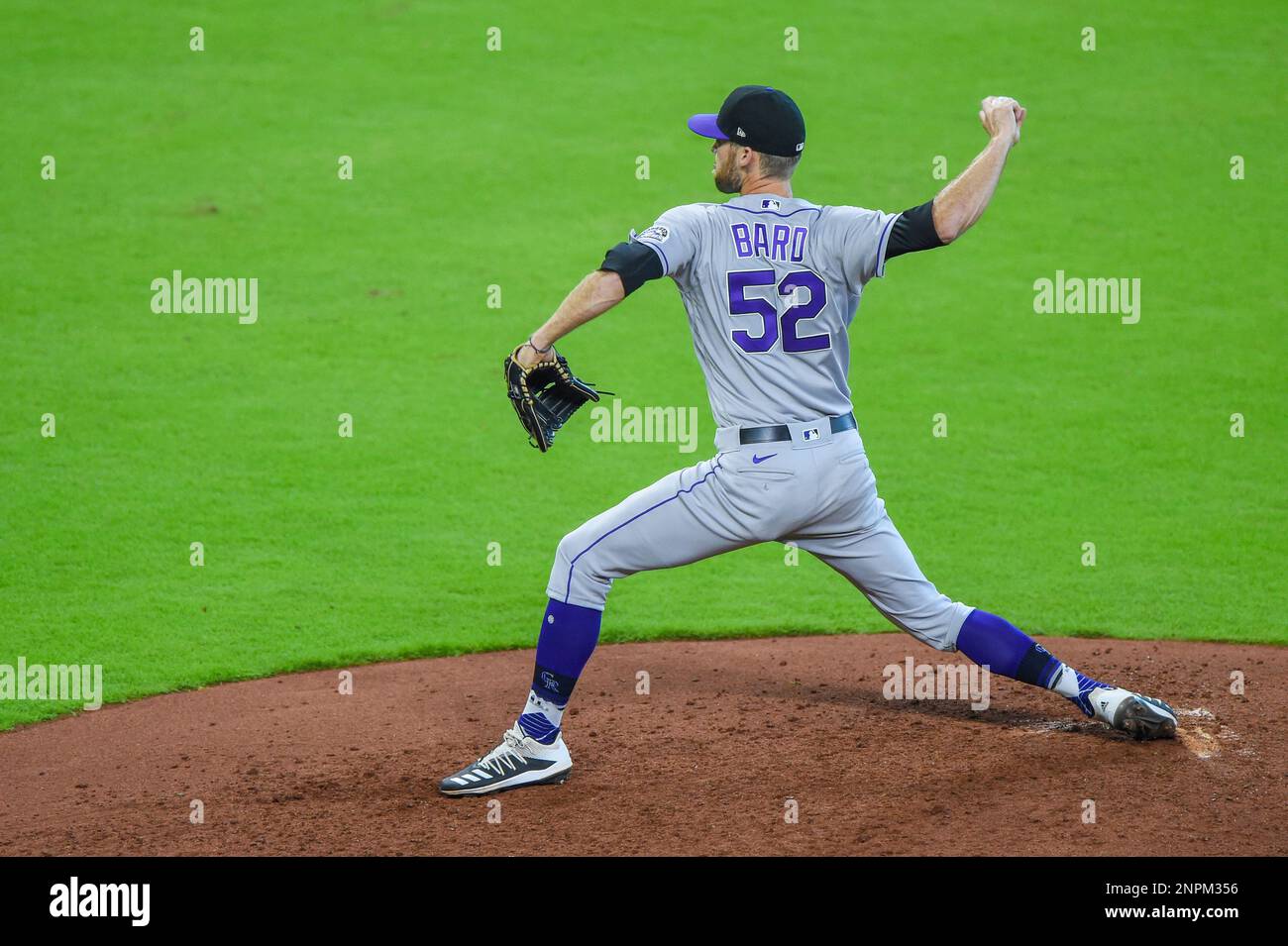 HOUSTON, TX - AUGUST 18: Colorado Rockies relief pitcher Daniel Bard ...