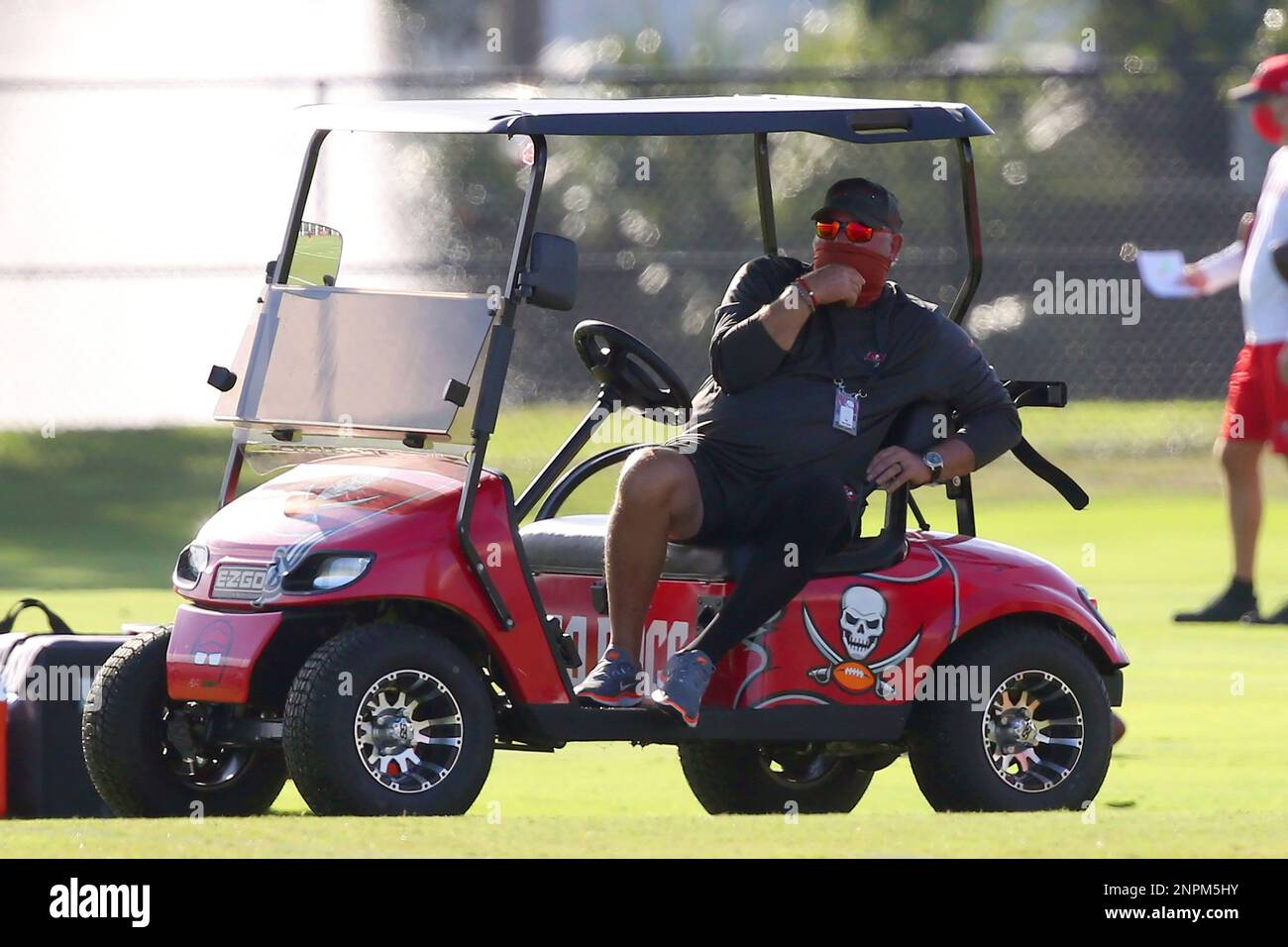 TAMPA, FL - AUGUST 13: Bucs Head Coach Bruce Arians watches the work ...