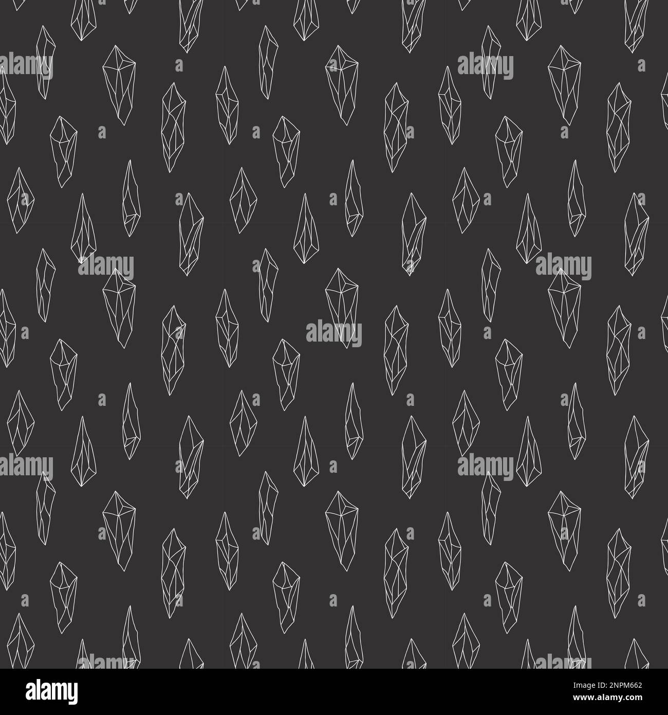 Crystal or natural mineral seamless pattern. vector illustration Stock ...