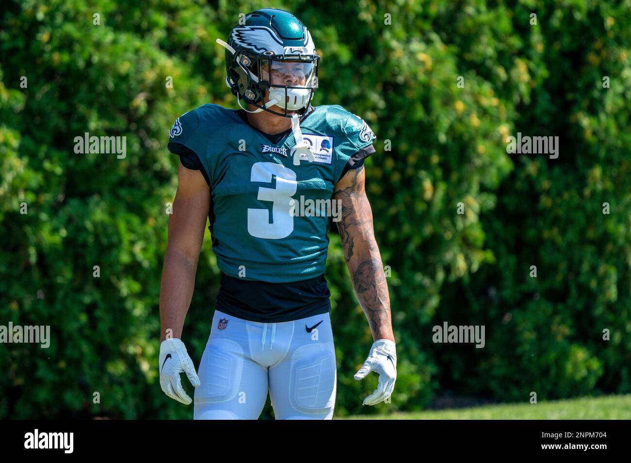 Philadelphia Eagles running back Mike Warren looks on during an NFL ...