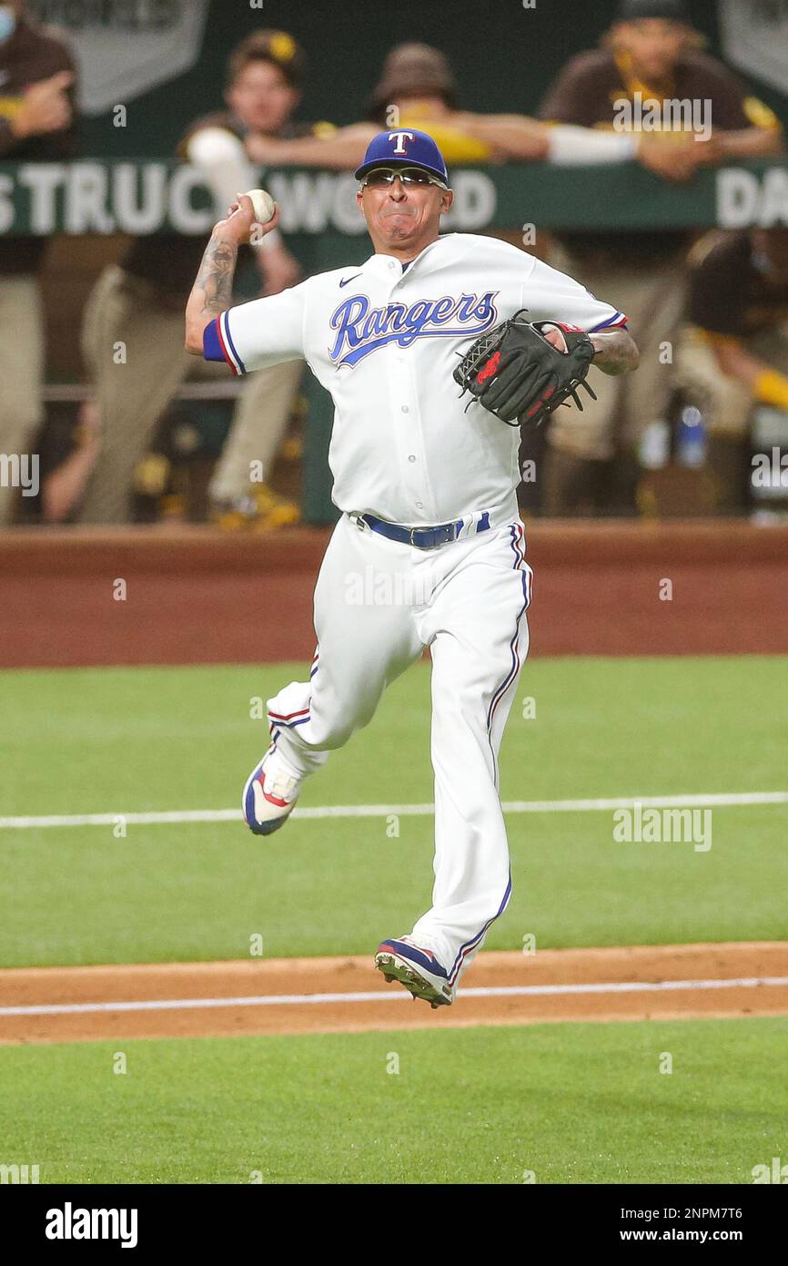 ARLINGTON, TX - AUGUST 17: Texas Rangers relief pitcher Jesse Chavez ...