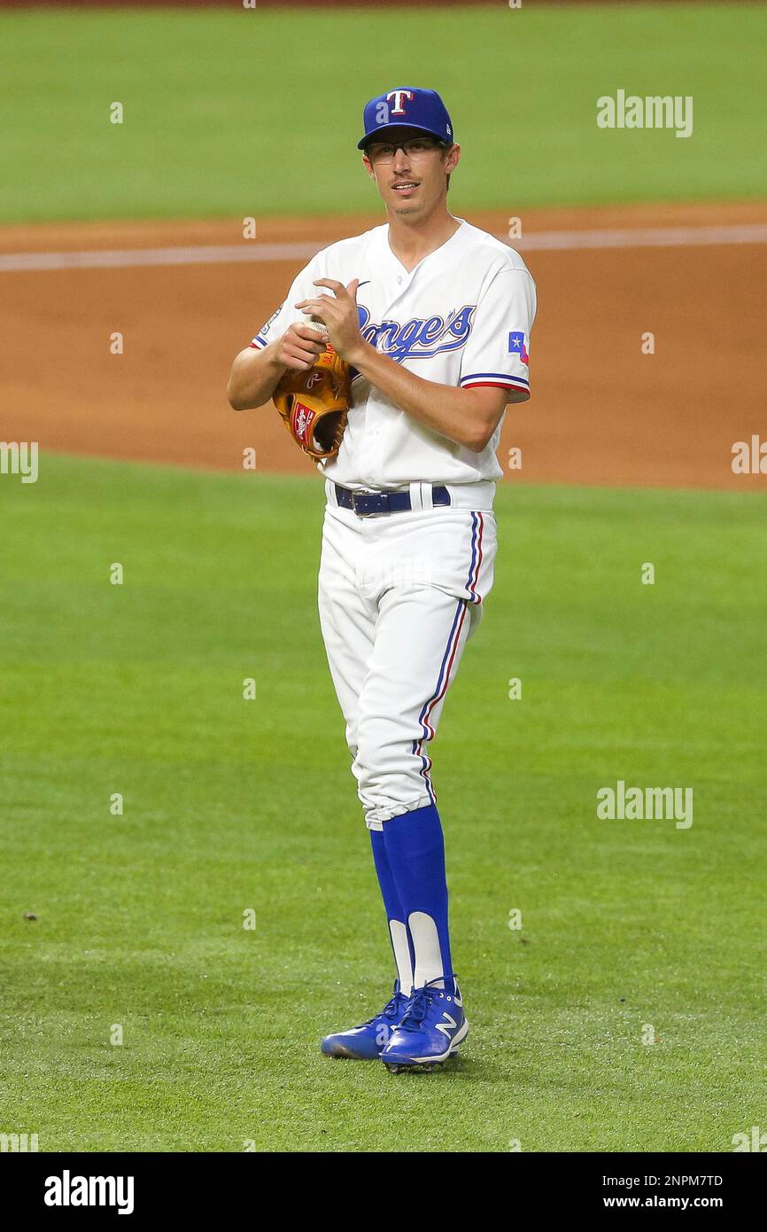 ARLINGTON, TX - AUGUST 17: Texas Rangers relief pitcher Jimmy Herget ...