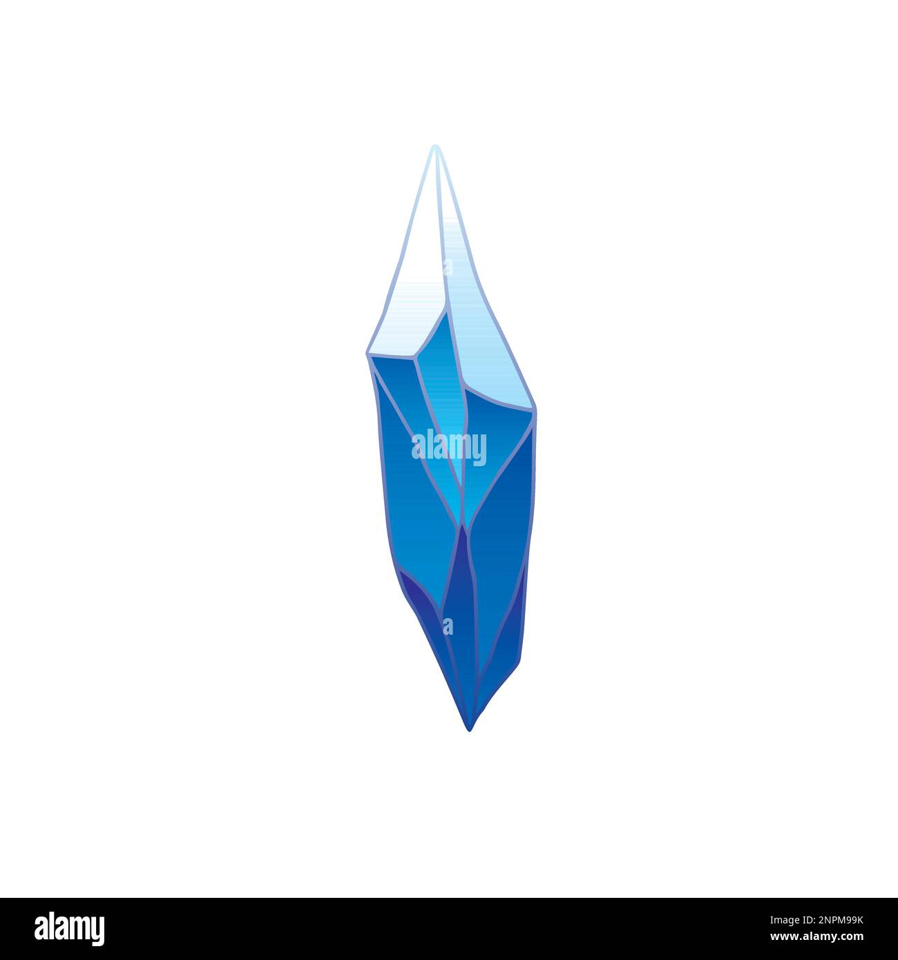 Crystal or natural mineral gemstone. Game UI icon. vector illustration ...